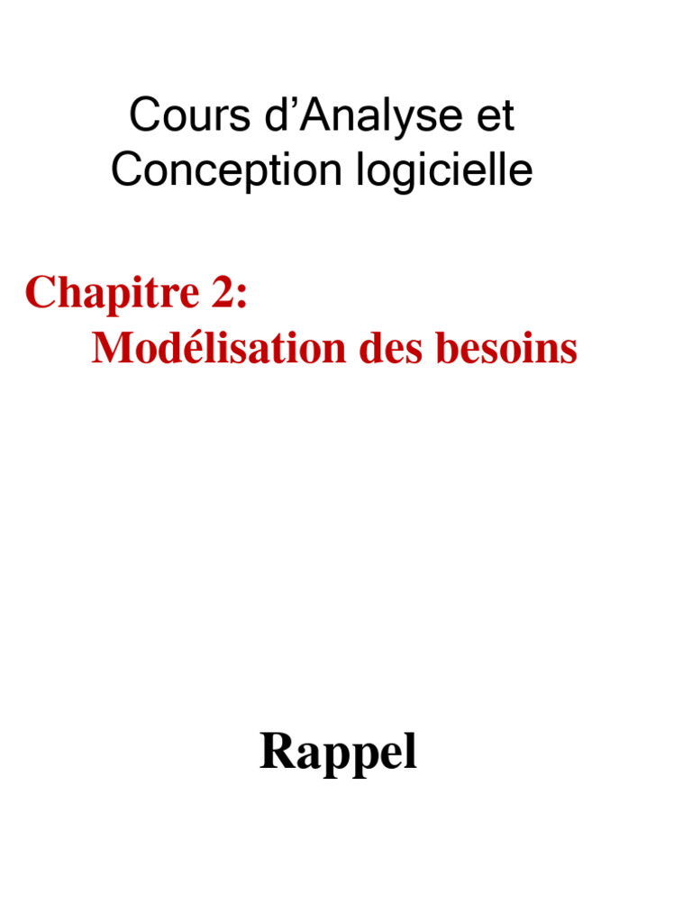 Chapitre2 Mpssi1 | PDF | Cas d'utilisation | Programmation orientée objet