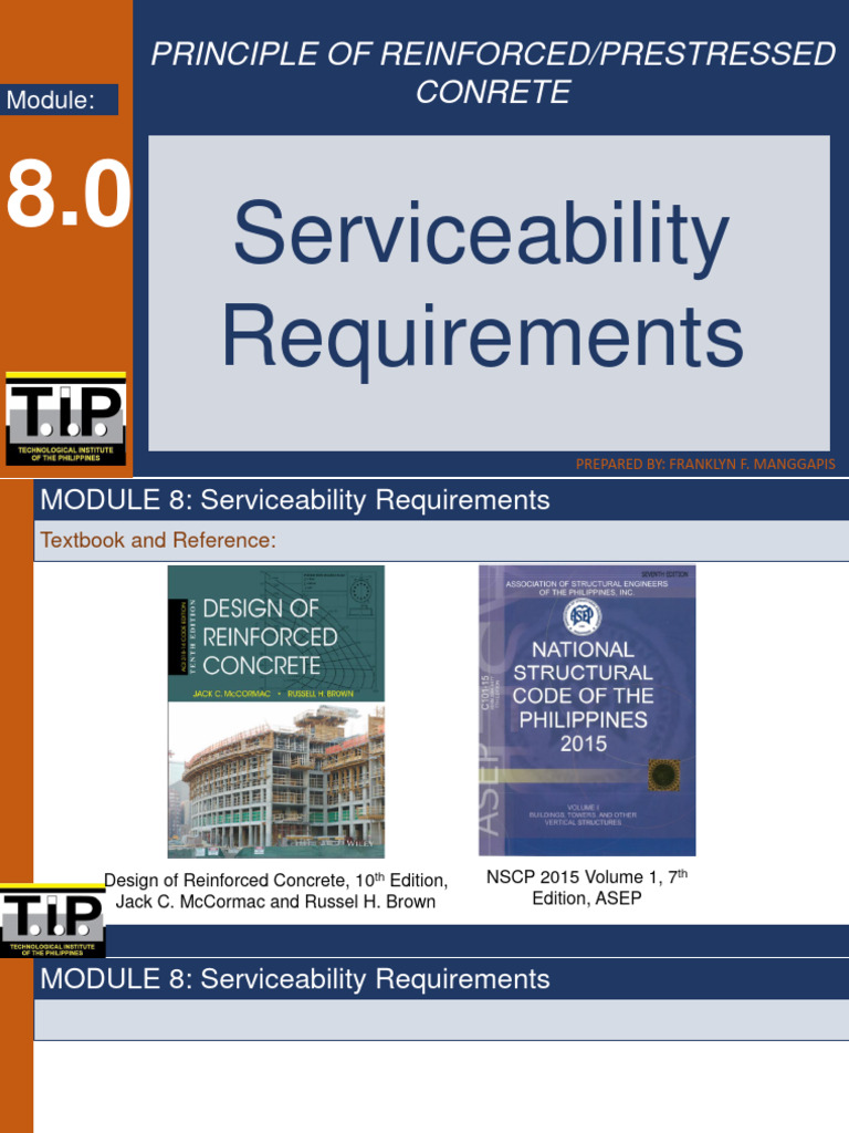 CE015-Module 8 - Serviceability Requirements | PDF