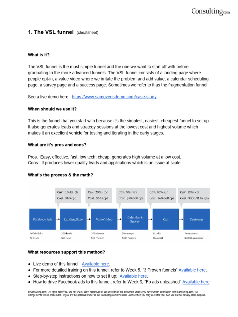 The VSL Funnel | PDF