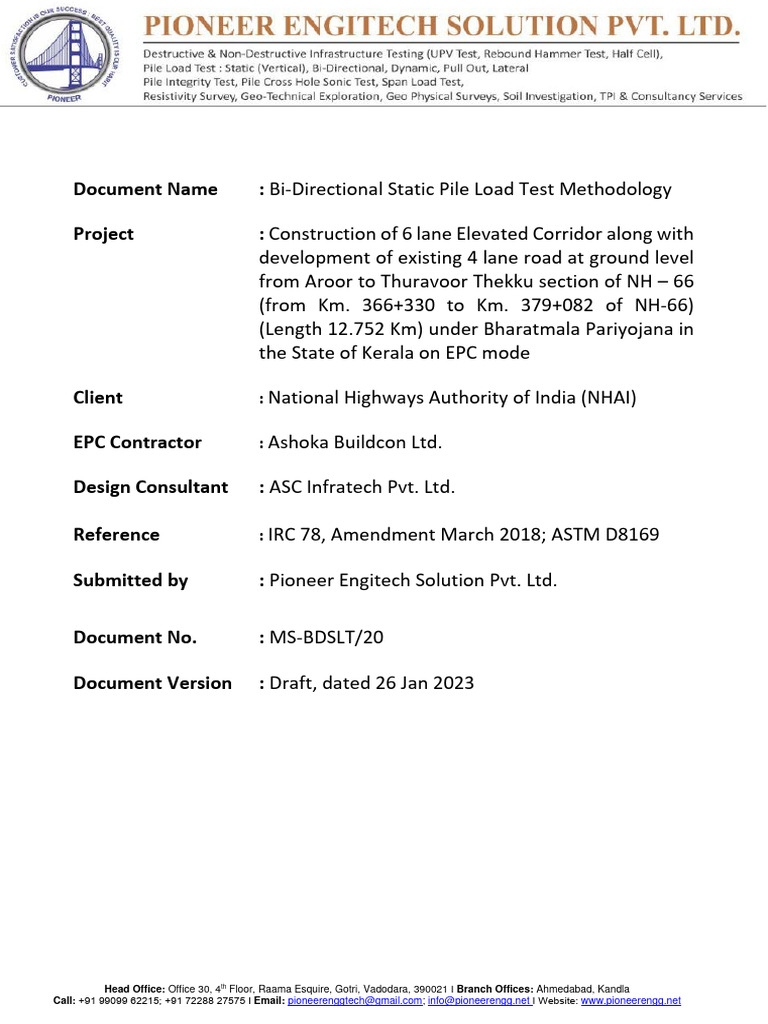 Bi-Directional Load Test Guide | PDF