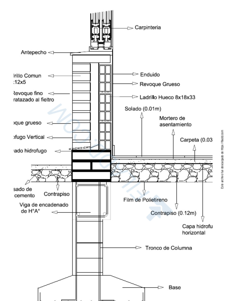 Detalles de Construcción de Muros de Ladrillo | PDF