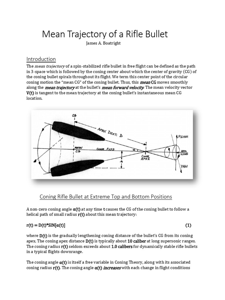 Rifle Bullet Flight Dynamics | PDF | Teaching Methods & Materials