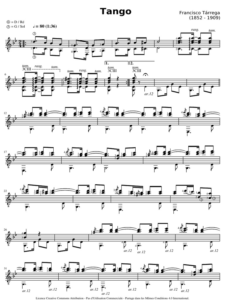 Tango_-_Francisco_Tarrega | PDF