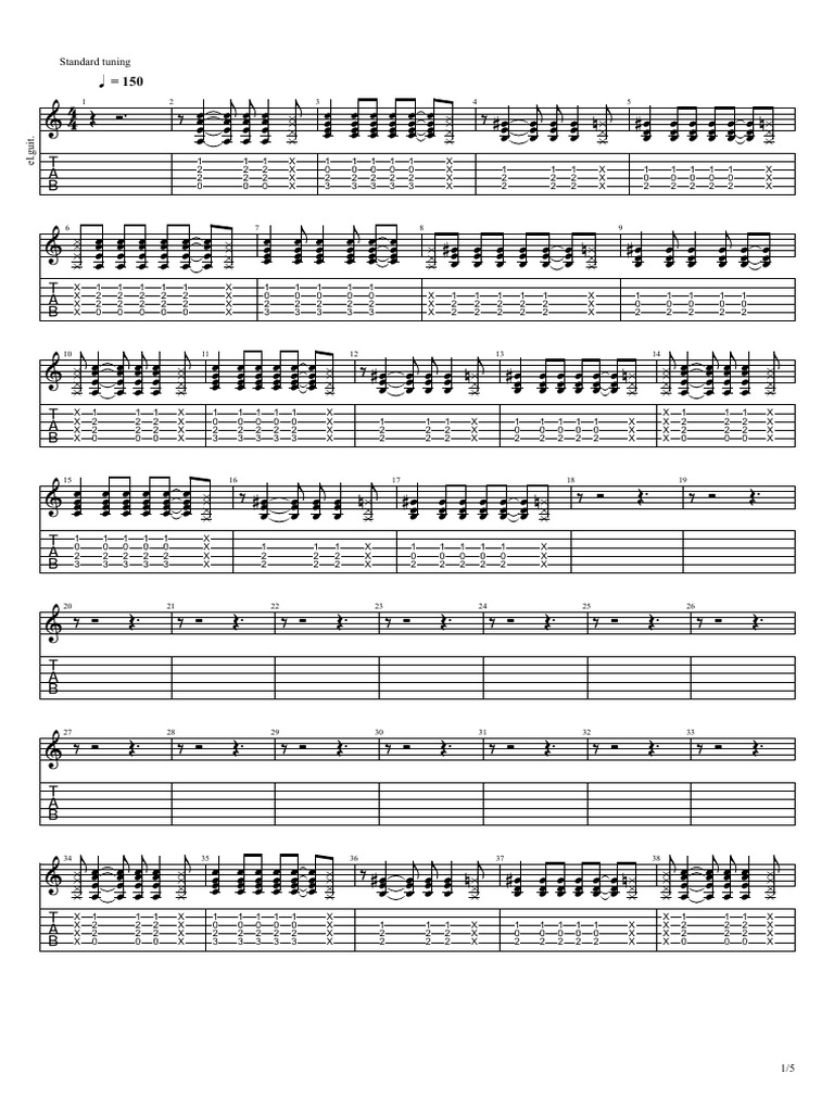 Cafe Tacuba Guitarra - Eres 1 | PDF