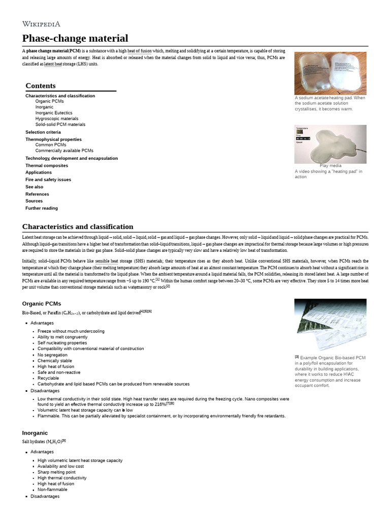 Phase-Change Material | PDF | Phases Of Matter | Physical Sciences