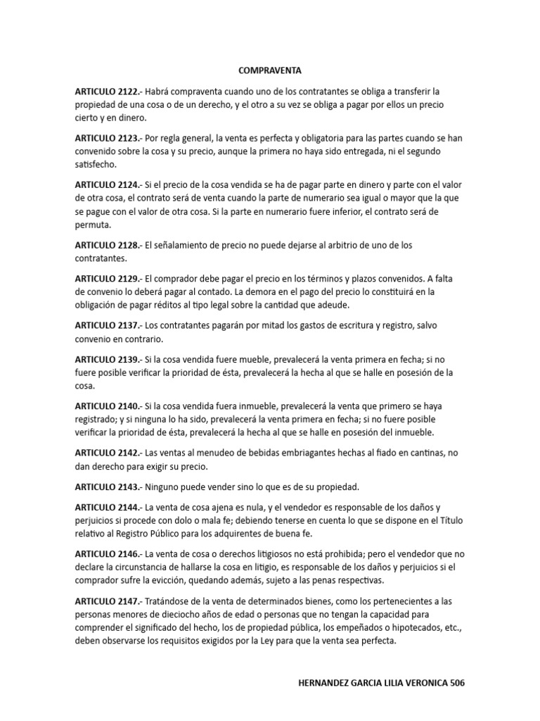 Compra Venta Pdf