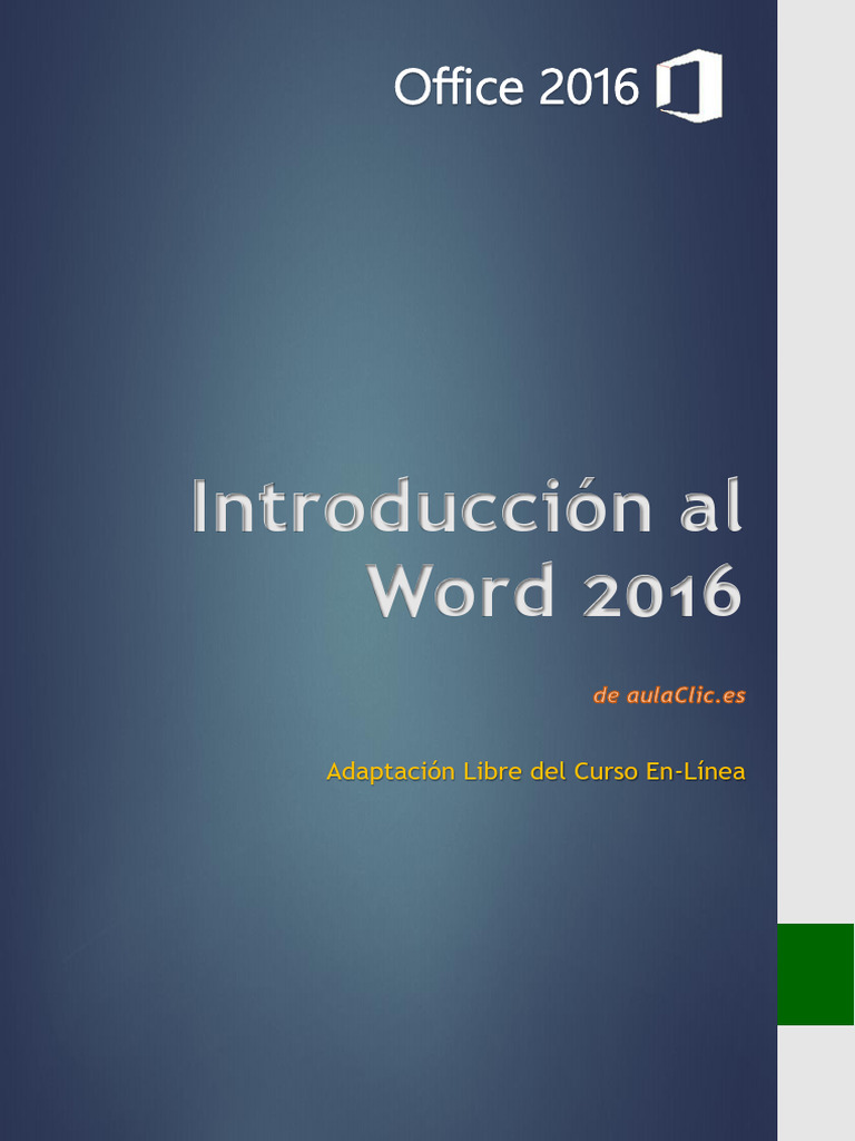 Introducción a Word 2016: Guía Básica | PDF | Ventana (informática ...
