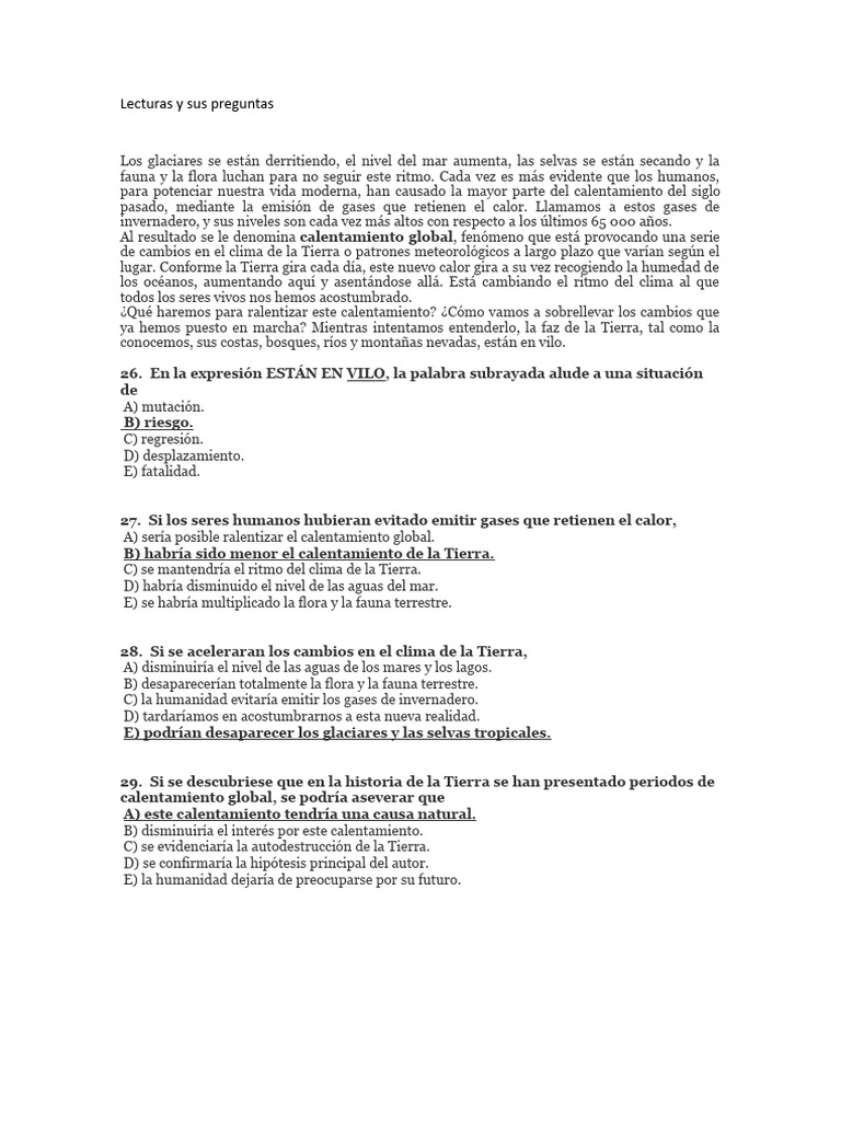 Lecturas de Ciencias Sociales y Sus Preguntas | PDF