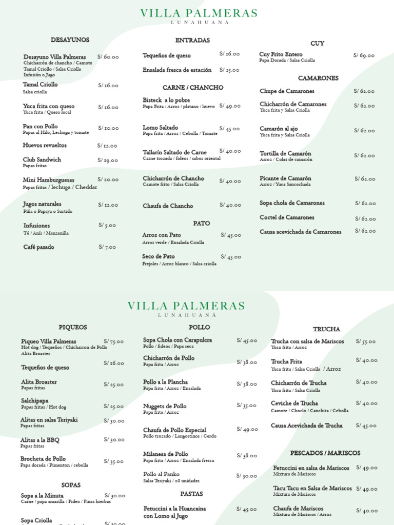 MODELO DE CARTA DE RESTAURANTE | PDF