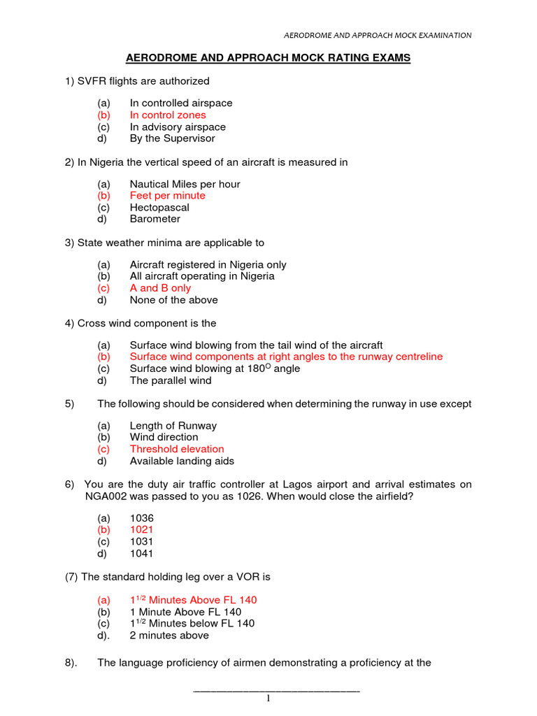 Recent Aerodrome and Approach Ncaa | PDF | Instrument Flight Rules ...