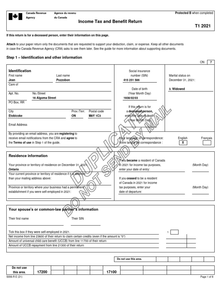 Jean 2021 | PDF | Tax Deduction | Tax Refund