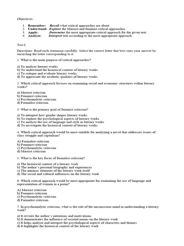 Teacher-Made Test | PDF | Feminism | Gender Studies