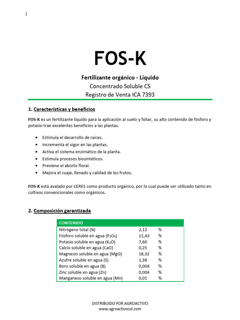 Fos K | PDF