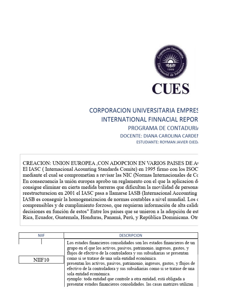 Conceptos Niff | PDF | normas internacionales de INFORMACION FINANCIERA ...
