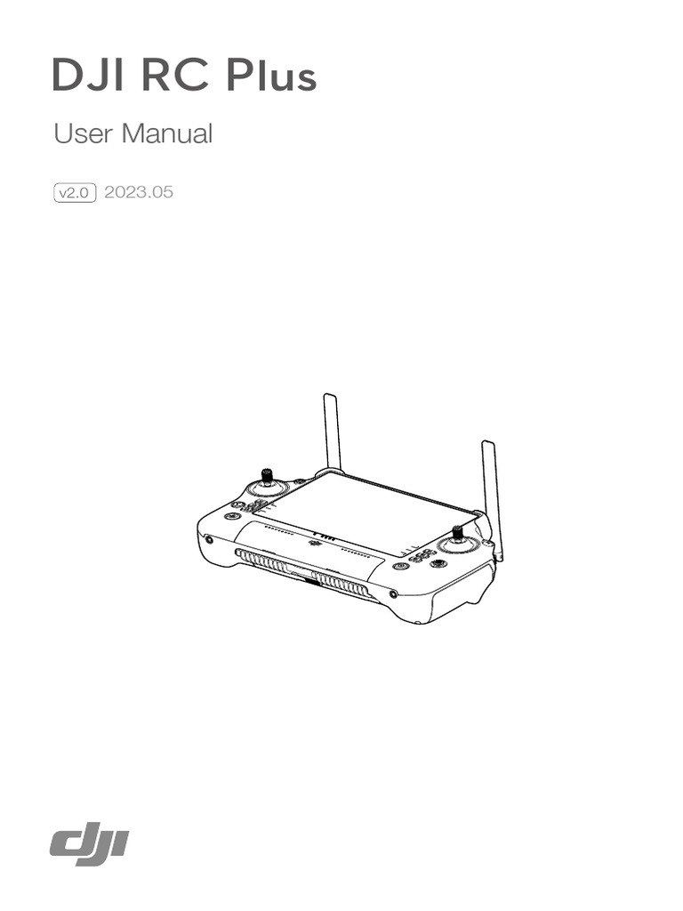 DJI RC Plus User Manual v2.0 | PDF | Battery Charger | Wi Fi