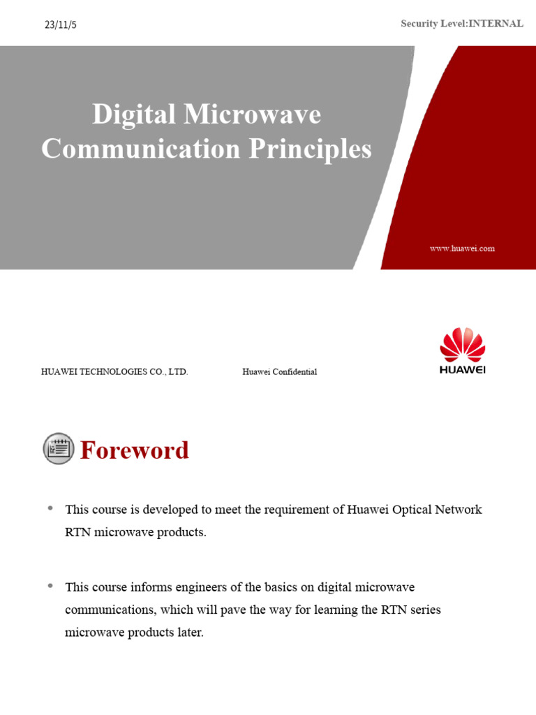 Microwave Communication Principles | PDF | Modulation | Microwave