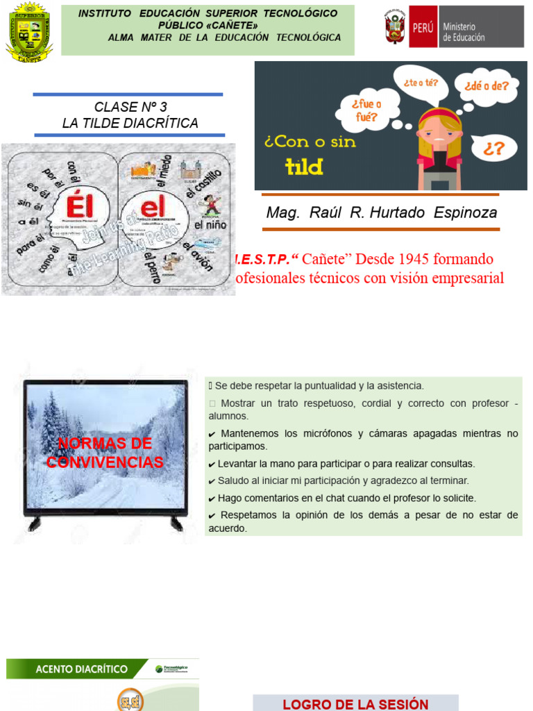 Clase #3 Tilde Diacrítica - 22 - LL | PDF