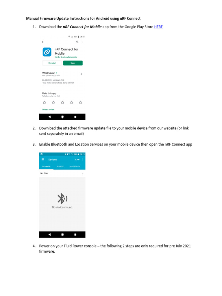 Manual DFU Instructions Android | PDF