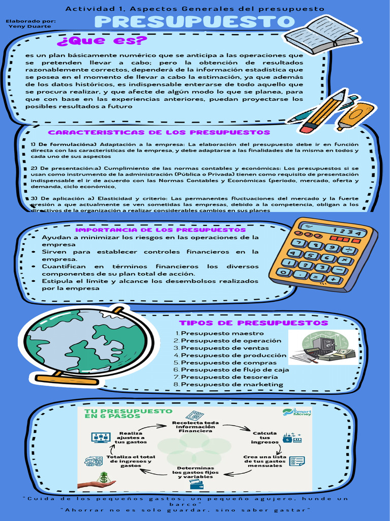 Infografia Presupuesto | Descargar gratis PDF | Presupuesto | Business