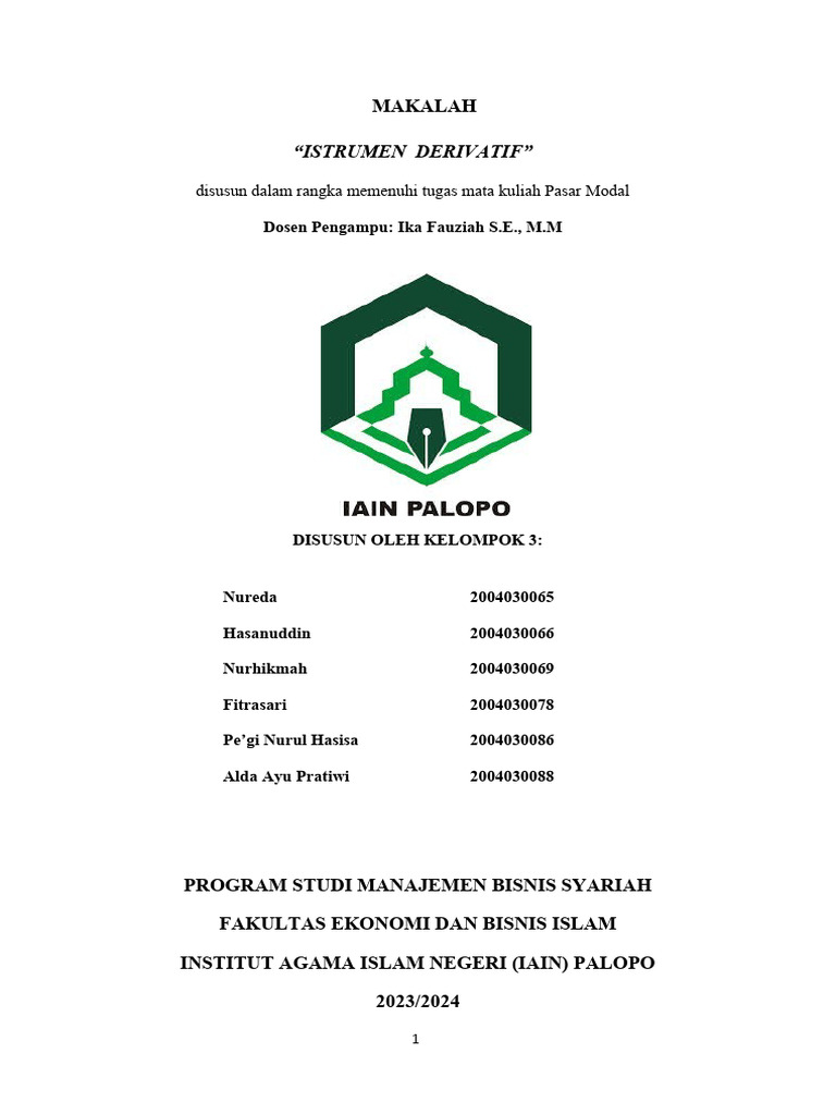 Panduan Lengkap Instrumen Derivatif | PDF