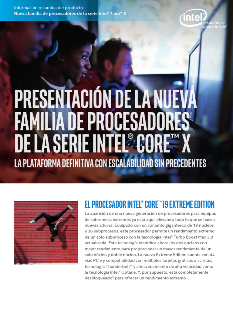 Core x Series Processor Family Product Brief Es | PDF | Microprocesador ...