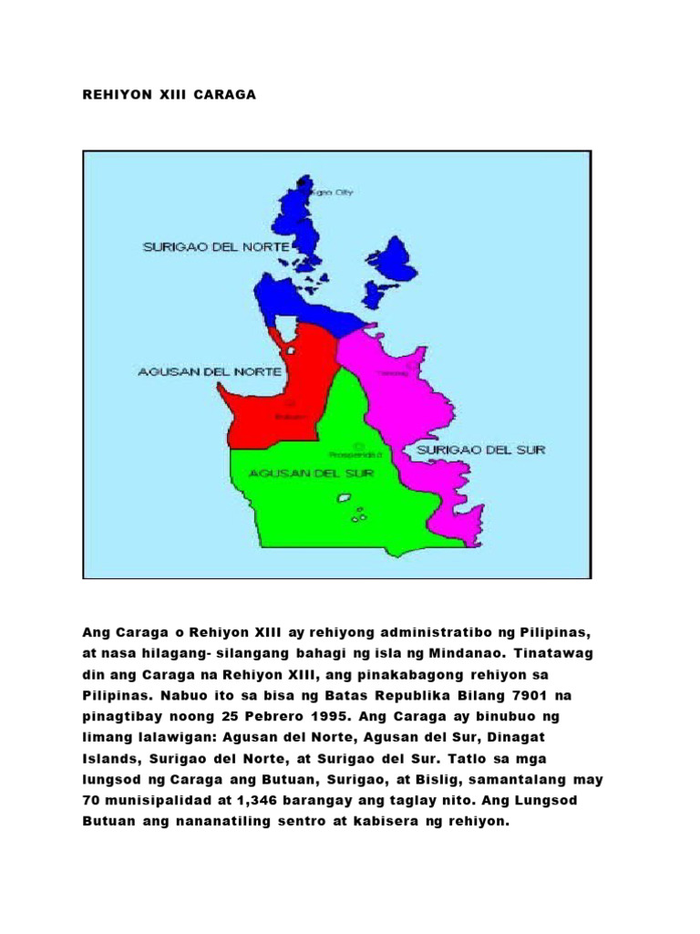 Rehiyon 13 Caraga | PDF