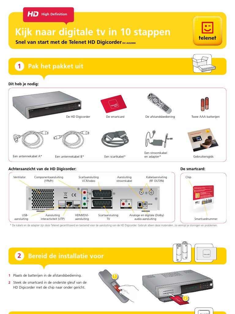10 Stappenplan HD Digicorder | PDF