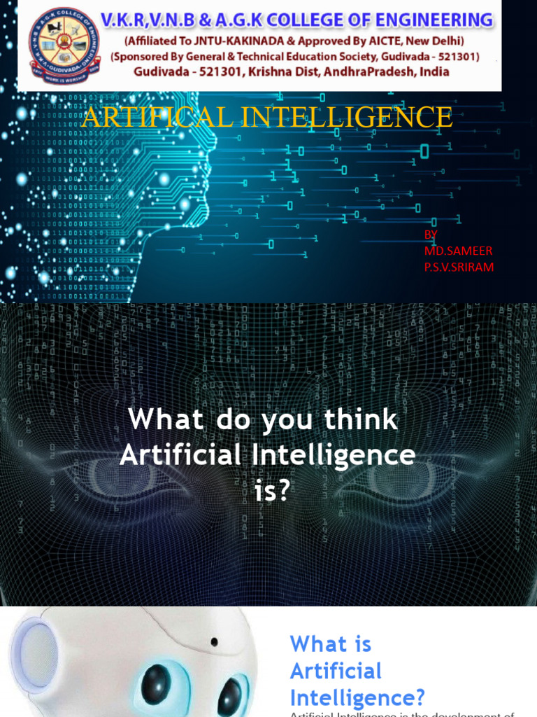 RR 01 Artificial Intelligence | PDF