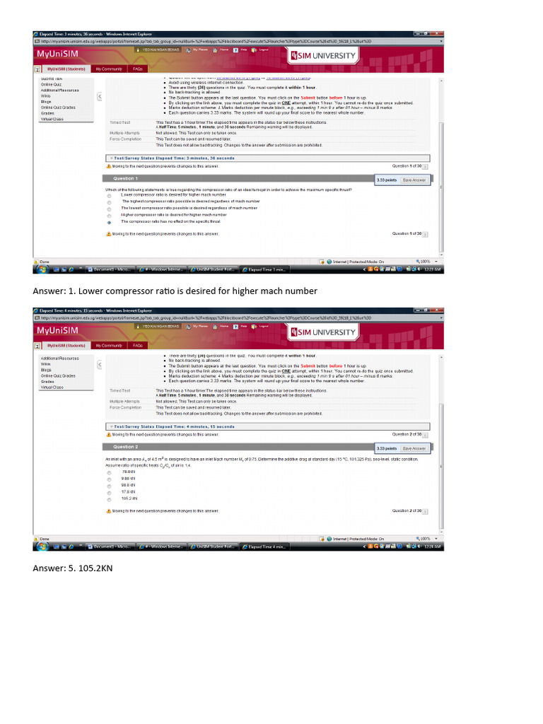 EAS 201 Online Quiz | PDF