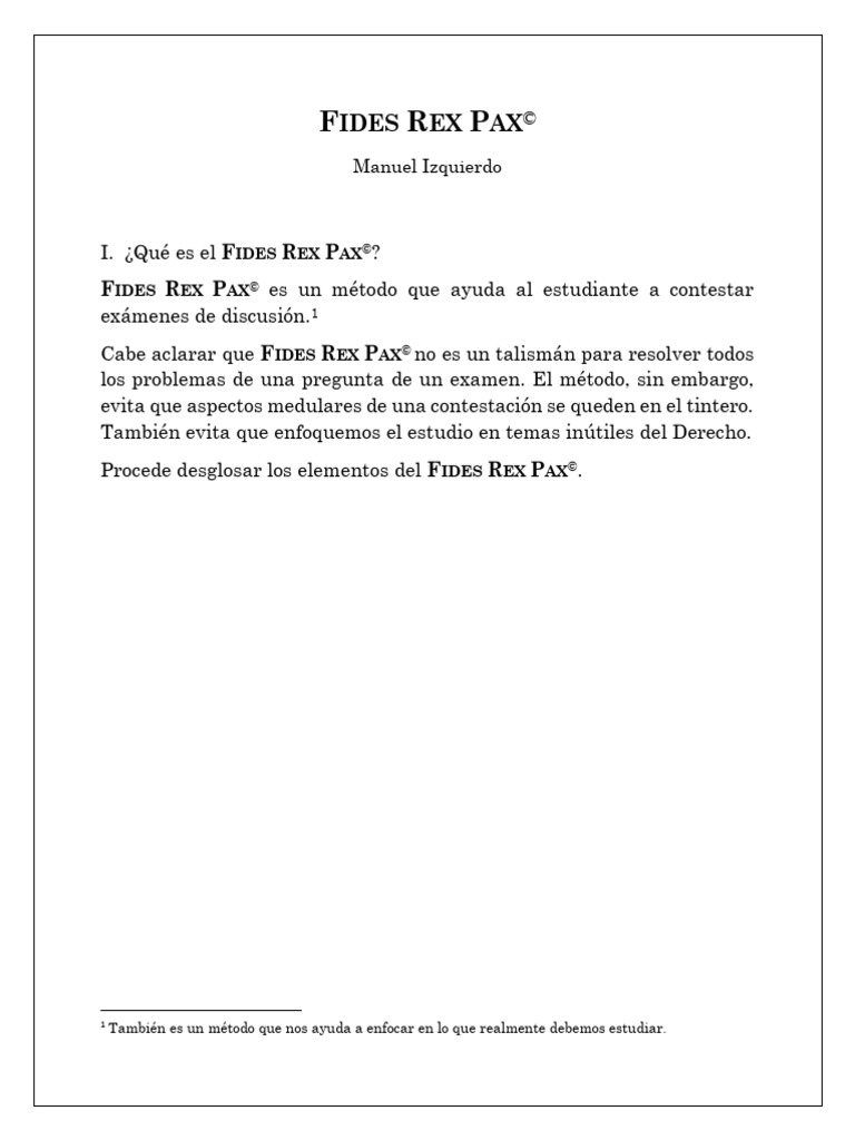 Fides Rex Pax | PDF
