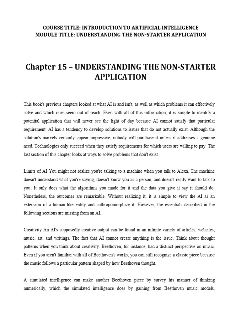 Week 15 Introduction To Artificial Intelligence Week 15 | Download Free PDF | Artificial ...