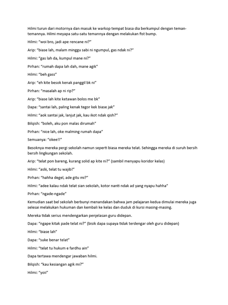 Naskah SBK Teater | PDF