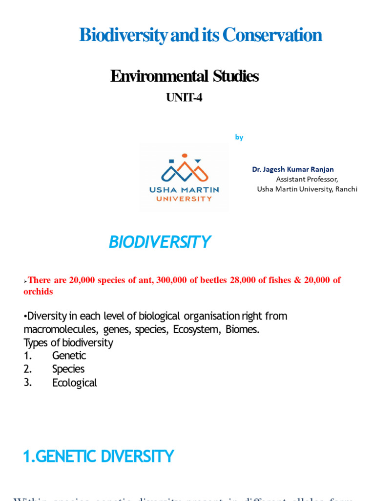 Biodiversity and Its Conservation | PDF | Biodiversity | Extinction