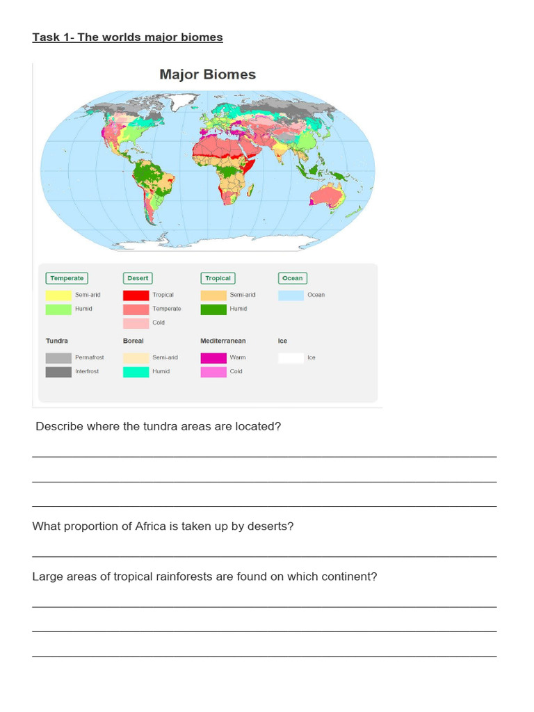 Biomes Webquest | PDF | Food Security | Agriculture