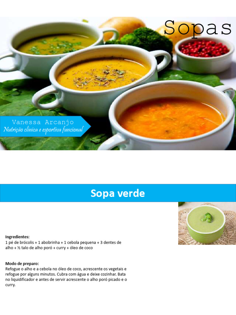 Sopas 2 | PDF | Caldo | Alimentos