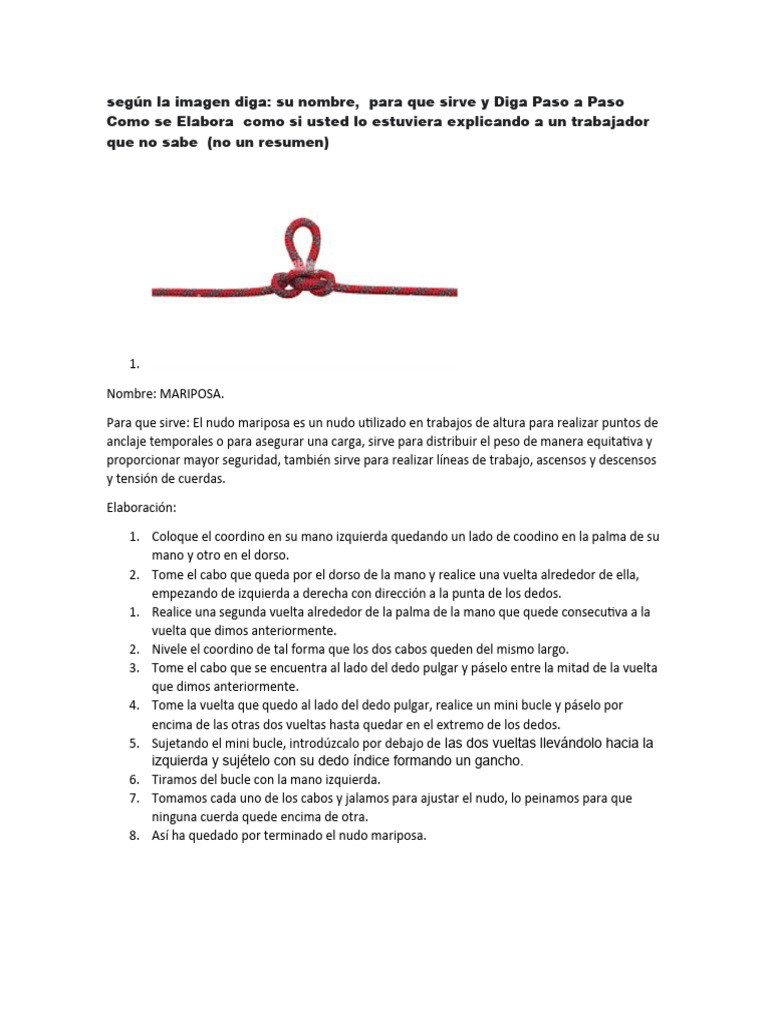 TALLER NUDOS - Adriana Jimenez | PDF | Nudo | Mano