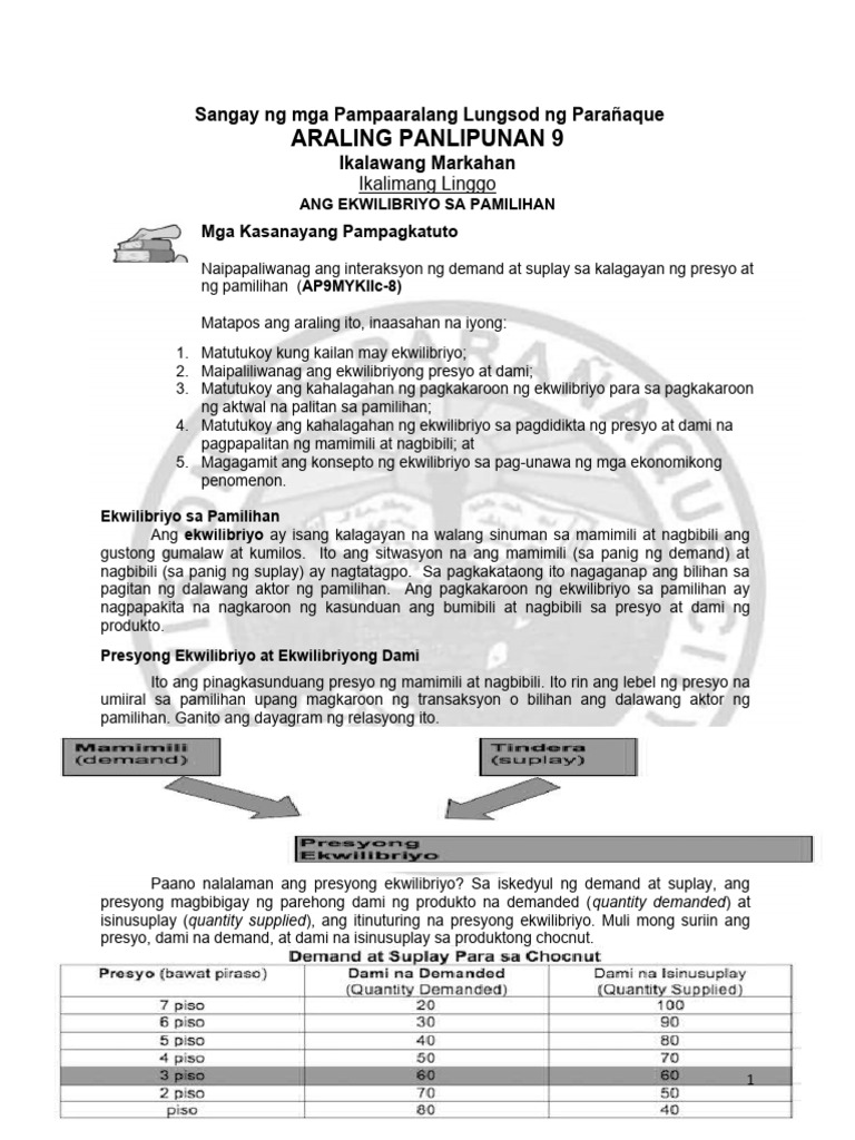 AP Grade9 Quarter2 Module Week5 | PDF