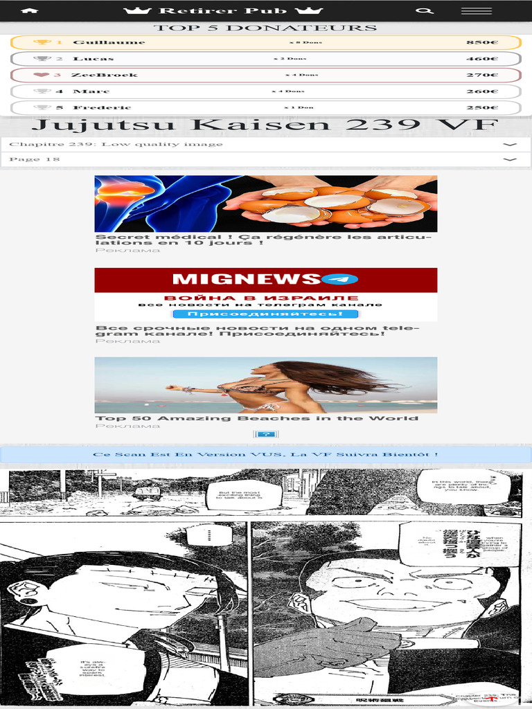 Jujutsu Kaisen 239 VF Lecture En Ligne JapScan | PDF
