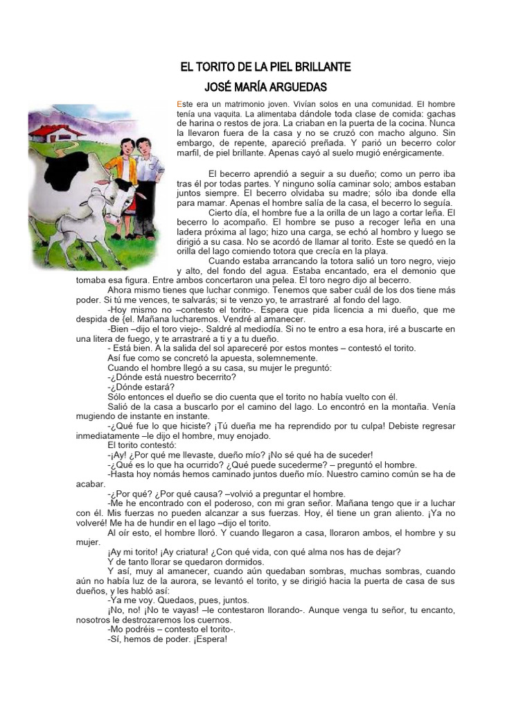 El Torito de La Piel Brillante | PDF | Vacas