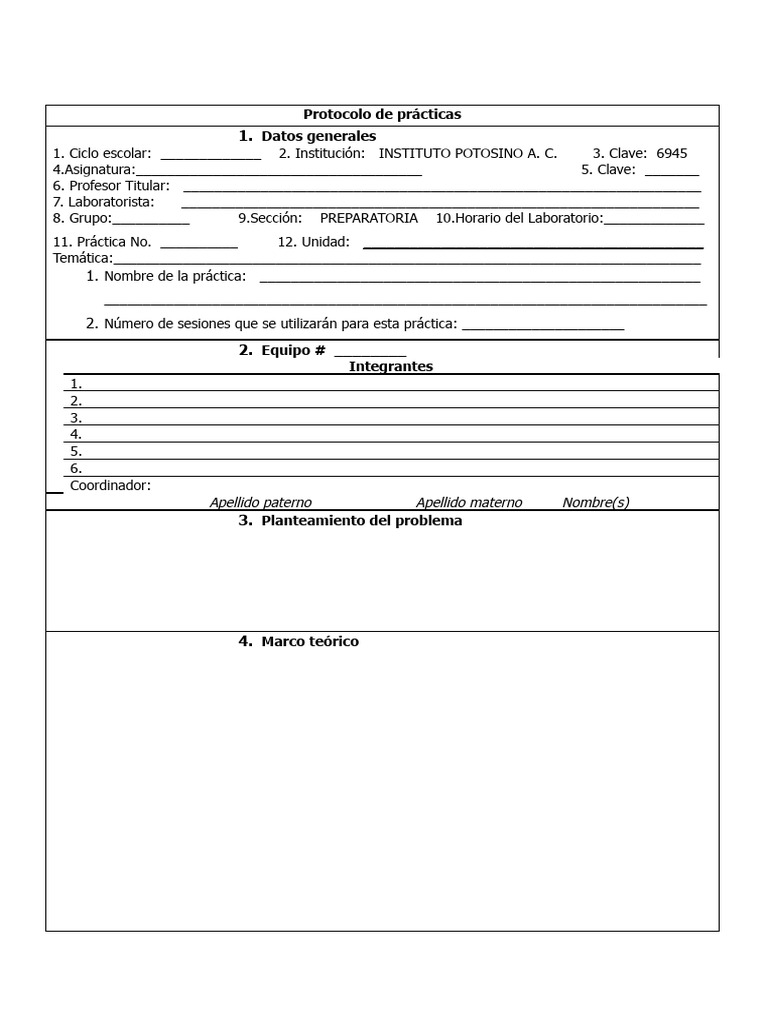 Formato Protocolo | PDF
