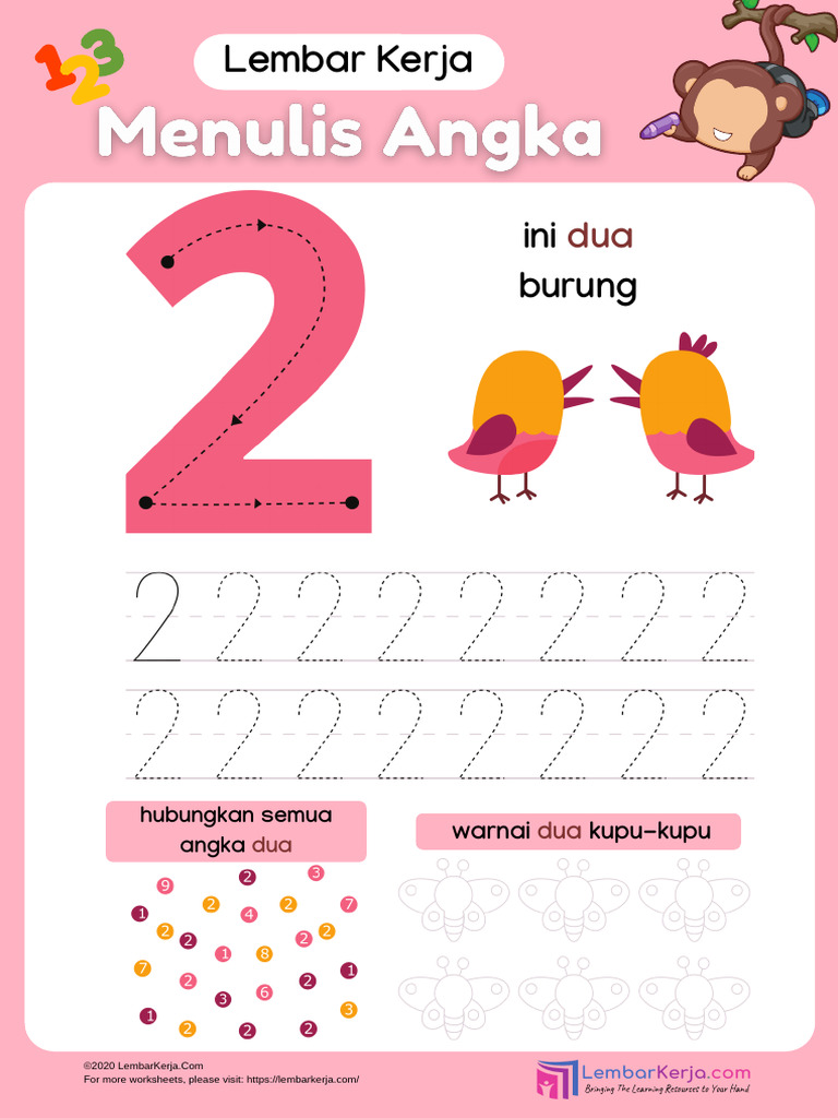 Menulis Angka 2 | PDF