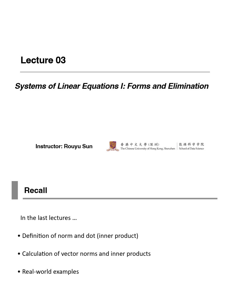 Lecture03 2023 Marked | PDF