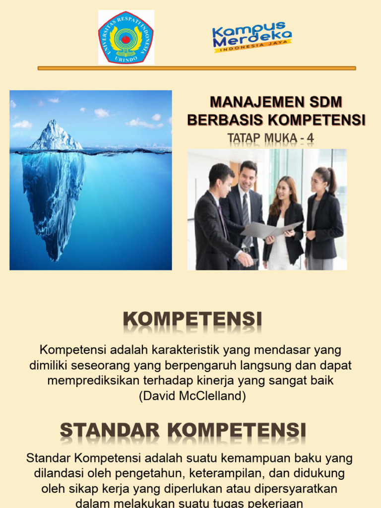 HRM Chapter 4 MSDM Berbasis Kompetensi | PDF