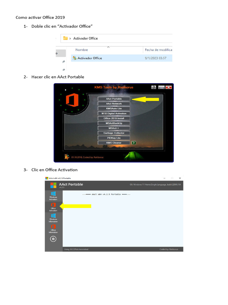 Activar Office Metodo 1 | PDF