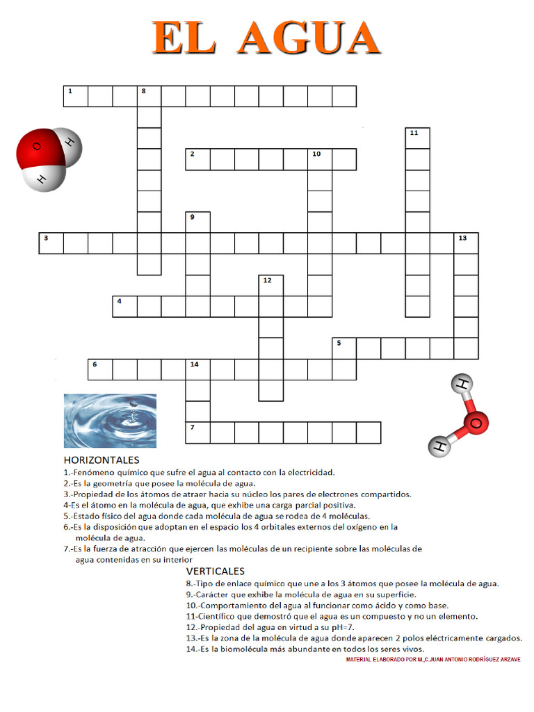 Crucigrama Del Agua Pdf