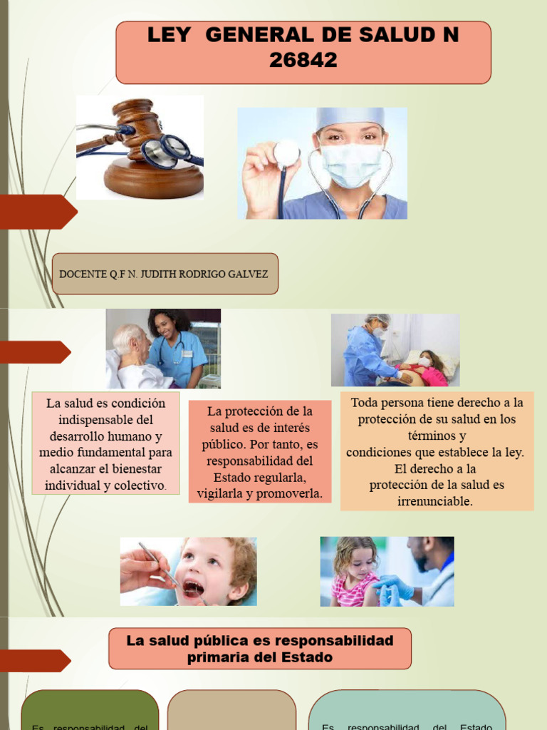 Ley General de Salud #26842 | PDF | Farmacia | Alimentos
