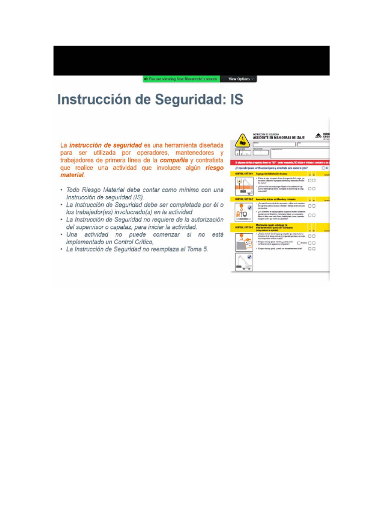 Instrucción de Seguridad IS | PDF