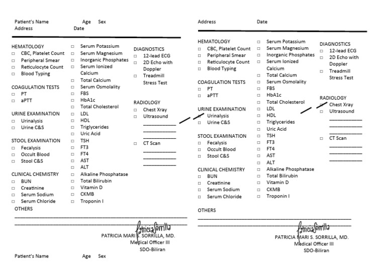 LAB REQ Ua Xry | PDF