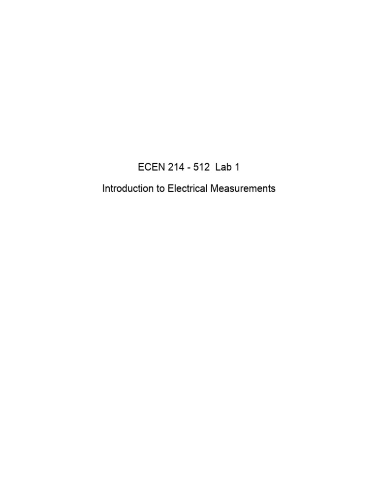 ECEN 214 Lab 1 | PDF | Amplitude | Root Mean Square