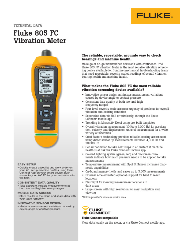 Fluke 805FC Data-Sheet EN | PDF